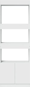 Skříň highboard bílá 63 x 33 x 180 cm kompozitní dřevo 3309600