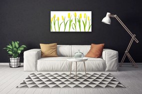 Obraz na plátně Žluté Tulipány Květiny 100x50 cm