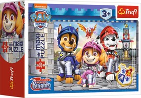 TREFL PUZZLE MiniMaxi Tlapková patrola: Psí hrdinové 22x16cm 20 dílků 4 druhy tr56038