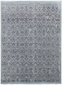 Diamond Carpets koberce Ručně vázaný kusový koberec Diamond DC-M 5 Light grey/aqua ROZMĚR: 275x365