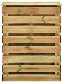 Laťkový zahradní kompostér 80x50x100 cm impregnovaná borovice,  316062