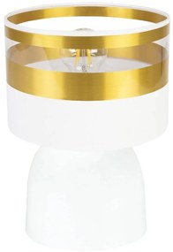 Stolní lampa Intense Gold, 1x textilní stínítko (výběr ze 6 barev), (výběr ze 3 barev konstrukce)