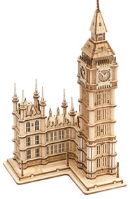 RoboTime 3D dřevěná skládačka Big Ben svítící