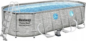 Bestway Bazén Power Steel St. Stone Swim Vista 549x274x122 cm sada 56716