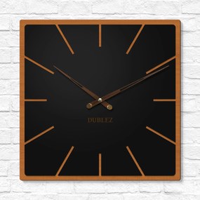 DUBLEZ | Designové dřevěné hodiny - Noir