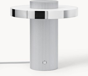 Malá stolní LED lampa's vlnitou podstavou Elna
