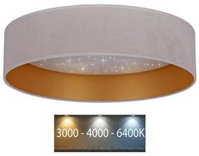 Brilagi | Brilagi - LED Stropní svítidlo VELVET STAR LED/24W/230V pr. 40 cm  krémová/zlatá | BG0305