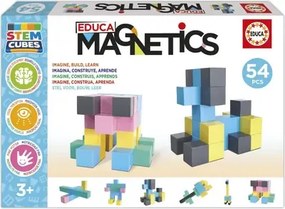 EDUCA Magnetická stavebnice Magnetics STEM Kostky / 54 dílků