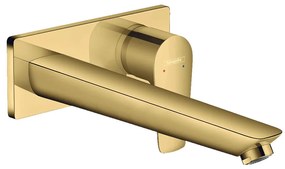 Hansgrohe Talis E, páková umyvadlová baterie pod omítku, s výtokem 22,5 cm, zlatá lesklá, 71734990