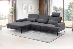 XXXLutz ROHOVÁ SEDAČKA, textil, tmavě šedá MID.YOU - Sedací soupravy - 000694007707