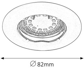 Rabalux 1046 - SADA 3xLED Podhledové svítidlo LITE 3xGU10-LED/3W/230V
