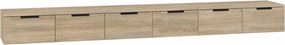 Nástěnné skříňky 2 ks dub sonoma 102x30x20 cm kompozitní dřevo 3115902
