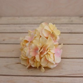 Květ hortenzie žlutá, 6 ks