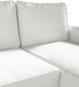 Potah na pohovku IKEA Backabro rozkládací se šezlongem barva krémová látka pletený vzor