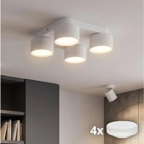 LED Stropní svítidlo SPACE 4xGX53/15W/230V bílá