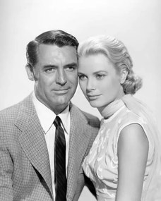 Fotografie Cary Grant And Grace Kelly, To Catch A Thief 1955 Directed Byalfred Hitchcock