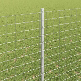 Euro plot s pilotem 10 x 1,4 m Pozinkovaná ocel Stříbrná 3336149
