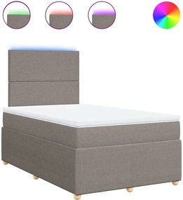 Box spring postel s matrací taupe 120x190 cm textil 3294292
