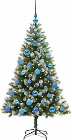 Umělý vánoční stromeček s umělým sněhem 150 LED Teplá bílá 3395440