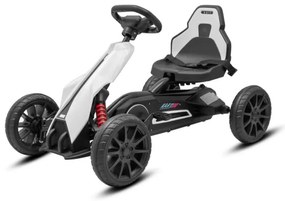 Dětská šlapací motokára Go-kart Baby Mix Speedster bílá