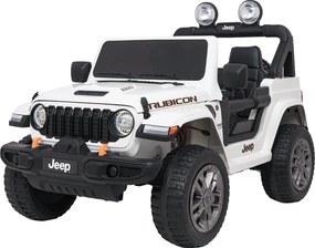 Ramiz Jeep Wrangler Rubicon LIFT elektrické autíčko pro děti bílé