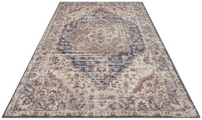 Hanse Home, Kusový koberec Terrain 105595 Sand Cream Blue, 80x120, béžová, ložnice