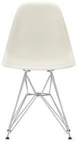 Eames Plastic Chair DSR chrom oblázková bílé na tvrdou podlahu Vitra