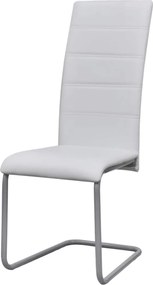 vidaXL Konzolové jídelní židle 2 ks umělá kůže [242287] Barva: Černá