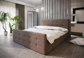 Čalouněná postel MILANO 1 + rošt + matrace, 160x200, Cosmic 800