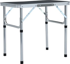 vidaXL Skládací kempingový stůl hliník 60 x 45 cm [48178] Barva: Šedá