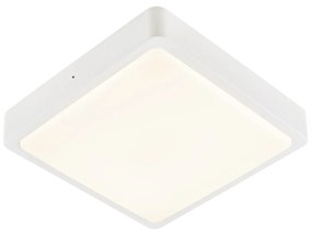 SLV 1003451 Ainos square, venkovní nástěnné a stropní svítidlo se senzorem LED 18W, bílé, 3000/4000K, 30x30cm, IP65