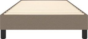 Rám postele s boxspringem taupe 100 x 200 cm textil 3120496