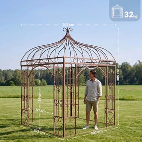 Zahradní altán Manja – antik hnědá
