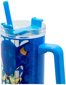 STOR Termohrnek Sonic / Nerezová ocel / 940 ml / S brčkem