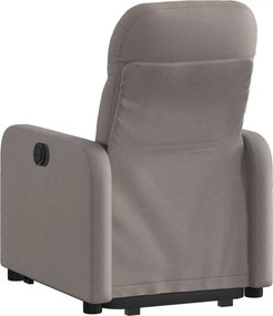 Elektrické zvedací polohovací křeslo taupe textil 3206820