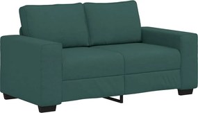 2dílná sedací souprava s poduškami tmavě zelená textil 3324736