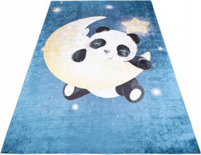 Koberec Barevný Dětský 140x200 Panda Měsíc