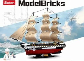 Sluban Model Bricks M38-B0836 Fregata USS Constitution válečná loď /LE