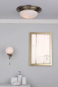 Där Lighting BAR5275 - Koupel strop svít BARCLAY 1xE27/60W/230V pr. 31 cm mosaz