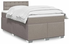 Box spring postel s matrací taupe 120x190 cm textil 3285845