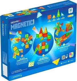 GEOMAG Magnetická stavebnice Magnetic Tiles Gems / 32 dílků / od 3 let