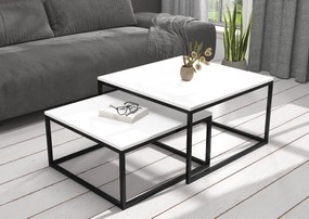 ADRK Furniture Konferenční stolek 2v1 KAMA CT-KAM-B-W