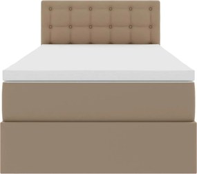 Postel s úložným prostorem a matrací Cappuccino 90 x 200 cm 3370380