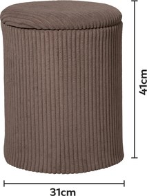 Livarno® Taburet s úložným prostorem (samet)