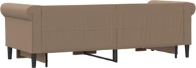 Válenda s přistýlkou cappuccino 90 x 200 cm umělá kůže 3197726
