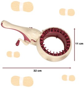 Creative Corner Sada pletacích nití pro tkací stroj + příslušenství