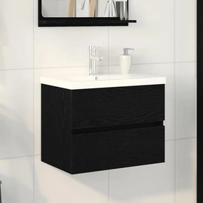 Skříňka pod umyvadlo Černý dub 60 x 39 x 62 cm Kompozitní dřevo 3333148