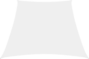vidaXL Stínící plachta oxfordská látka lichoběžníková 4/5 x 4 m [135134] Barva: Bílá
