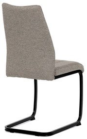 Jídelní židle DCL-438 BR2 látka béžová, kov černý matný lak