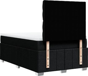 Box spring postel s matrací černá 120x200 cm textil 3291644